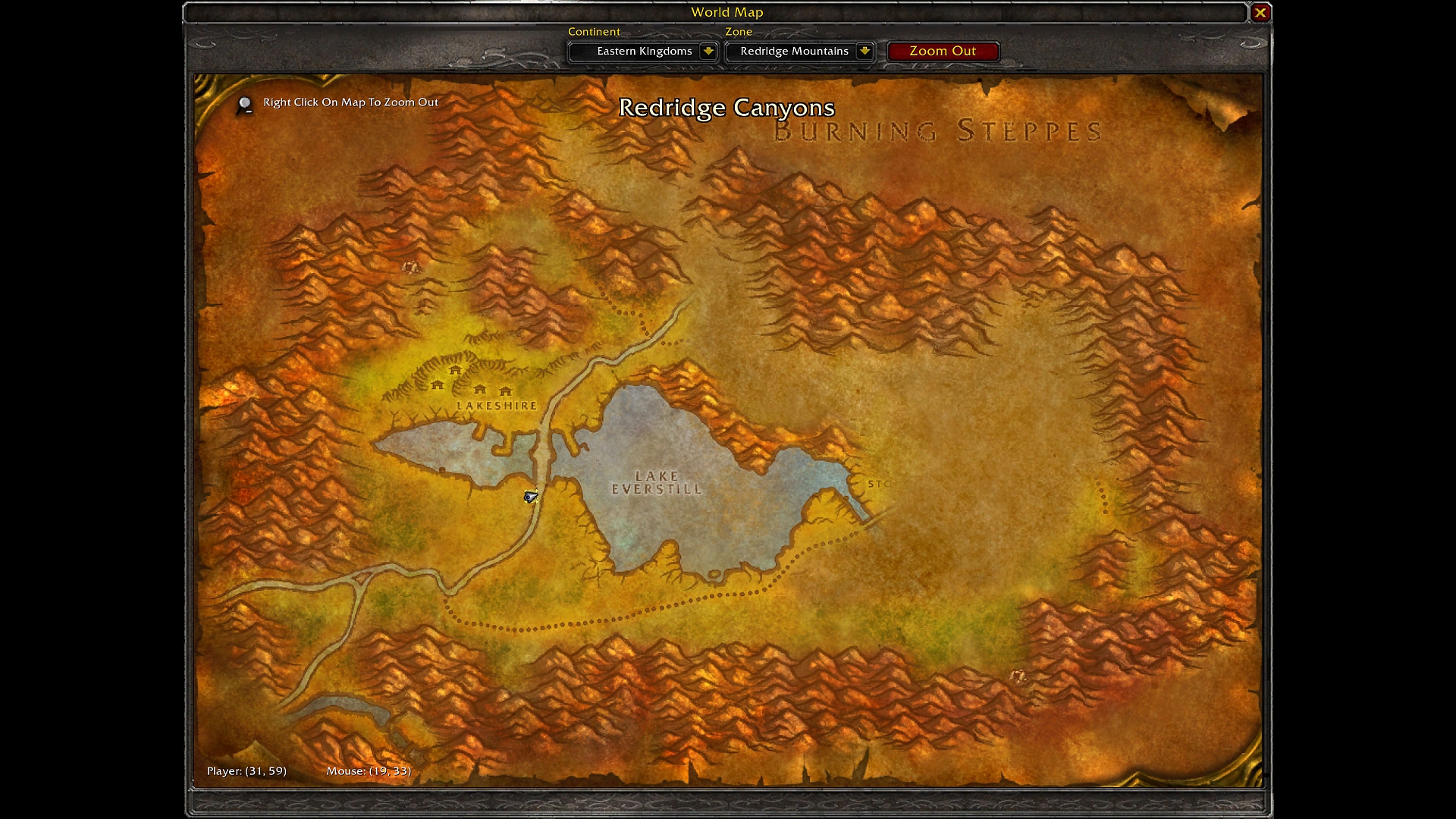 EZCoordinates Map Coords Compasses World Of Warcraft AddOns