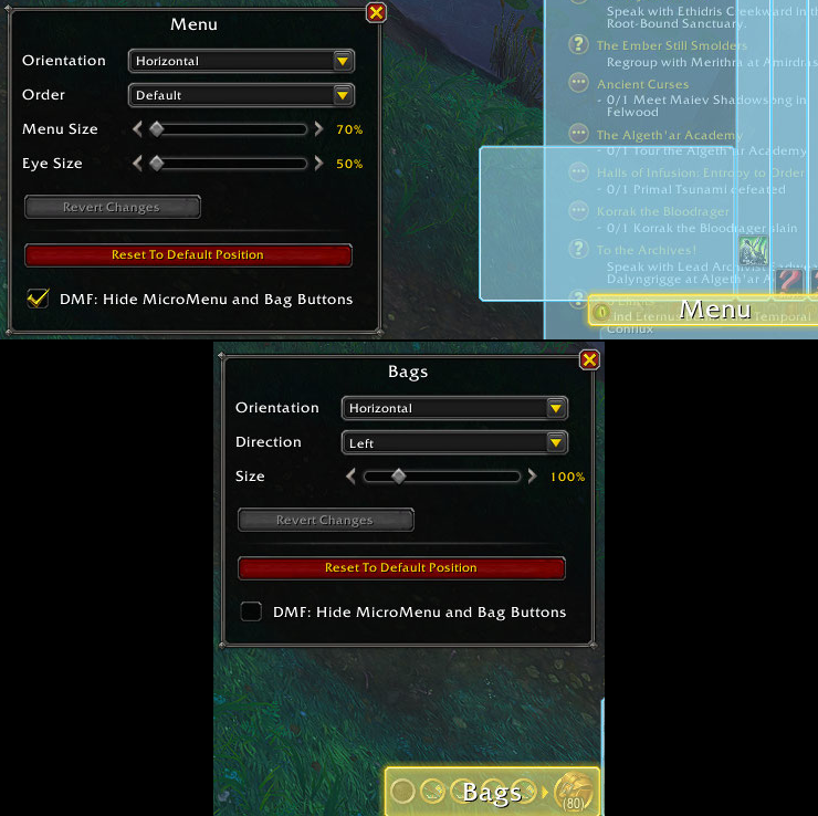 DejaMicroFader : Bags, Bank, Inventory : World of Warcraft AddOns