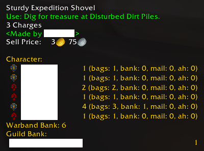 Bags, Bank, Inventory : World of Warcraft AddOns