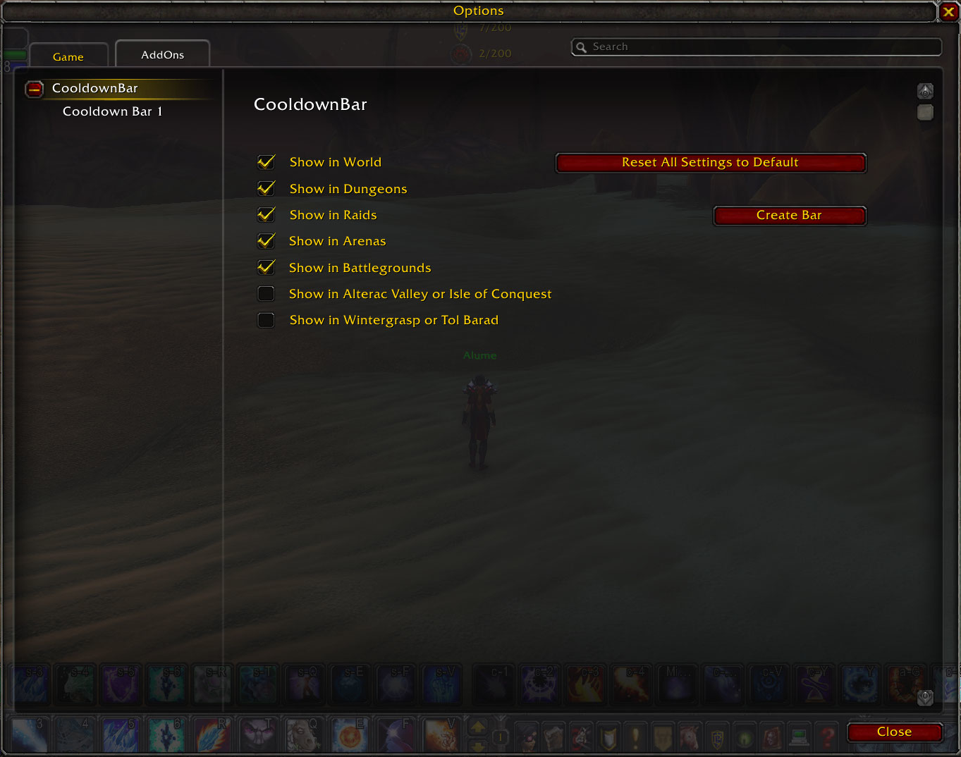 CooldownBar : Cataclysm Classic : World of Warcraft AddOns