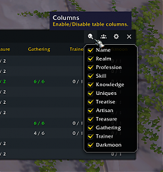WeeklyKnowledge : TradeSkill Mods : World of Warcraft AddOns