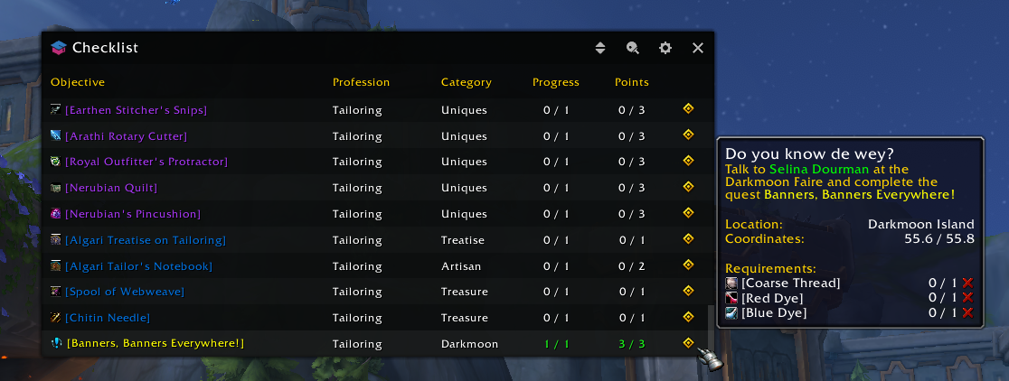 WeeklyKnowledge : TradeSkill Mods : World of Warcraft AddOns