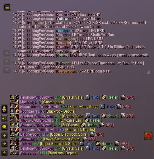 LFM : Chat Mods : World of Warcraft AddOns