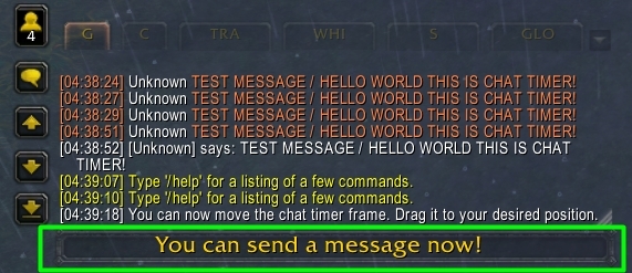 ChatTimer 3.3.5 : Chat Mods : World of Warcraft AddOns