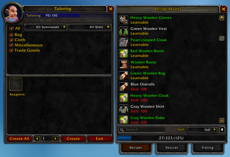 Recipe Master (Cataclysm) : Character Advancement : World of Warcraft ...