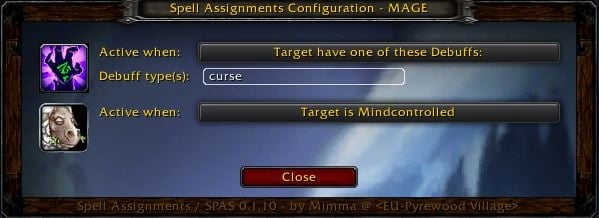 Spell Assignments (SPAS) : Classic - General : World of Warcraft AddOns
