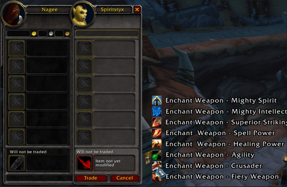 Enchant Weapon Agility Item World Of Warcraft Gold Farming 101~
