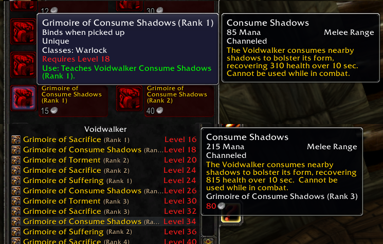 What's Training? : Classic - General : World of Warcraft AddOns