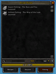 Recipe Master : Character Advancement : World of Warcraft AddOns