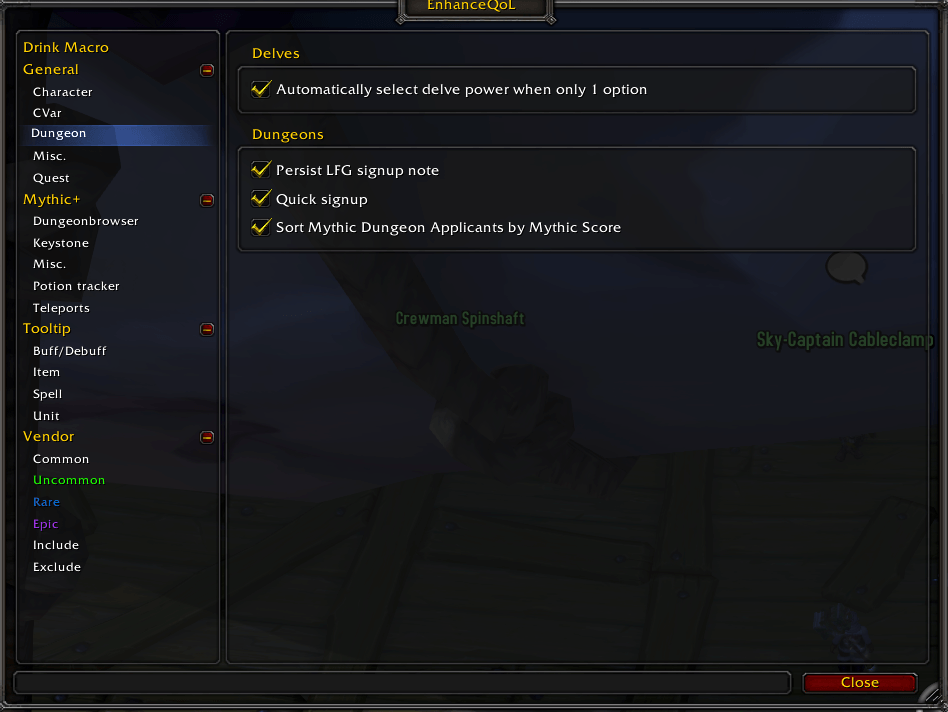 Enhance QoL : Character Advancement : World of Warcraft AddOns