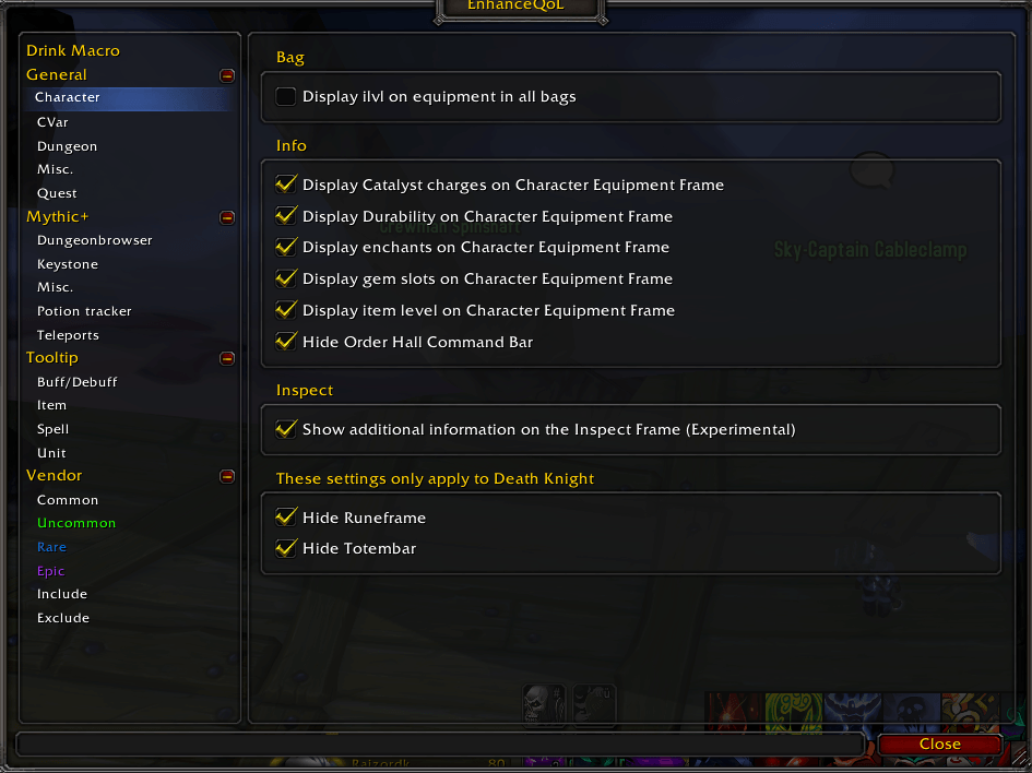 Enhance QoL : Character Advancement : World of Warcraft AddOns