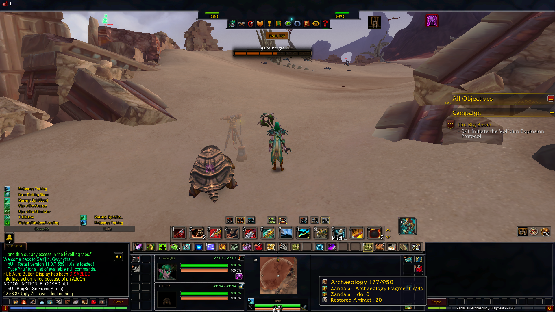 nUI : TrackerBar [Archaeology] : nUI: Enhancements : World of Warcraft ...