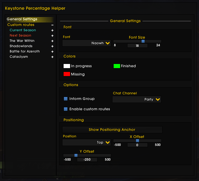 Keystone Polaris : Miscellaneous : World of Warcraft AddOns