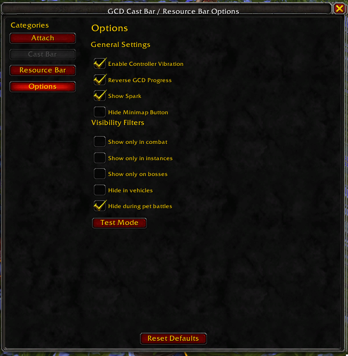 GCD Cast Bar : Casting Bars, Cooldowns : World of Warcraft AddOns