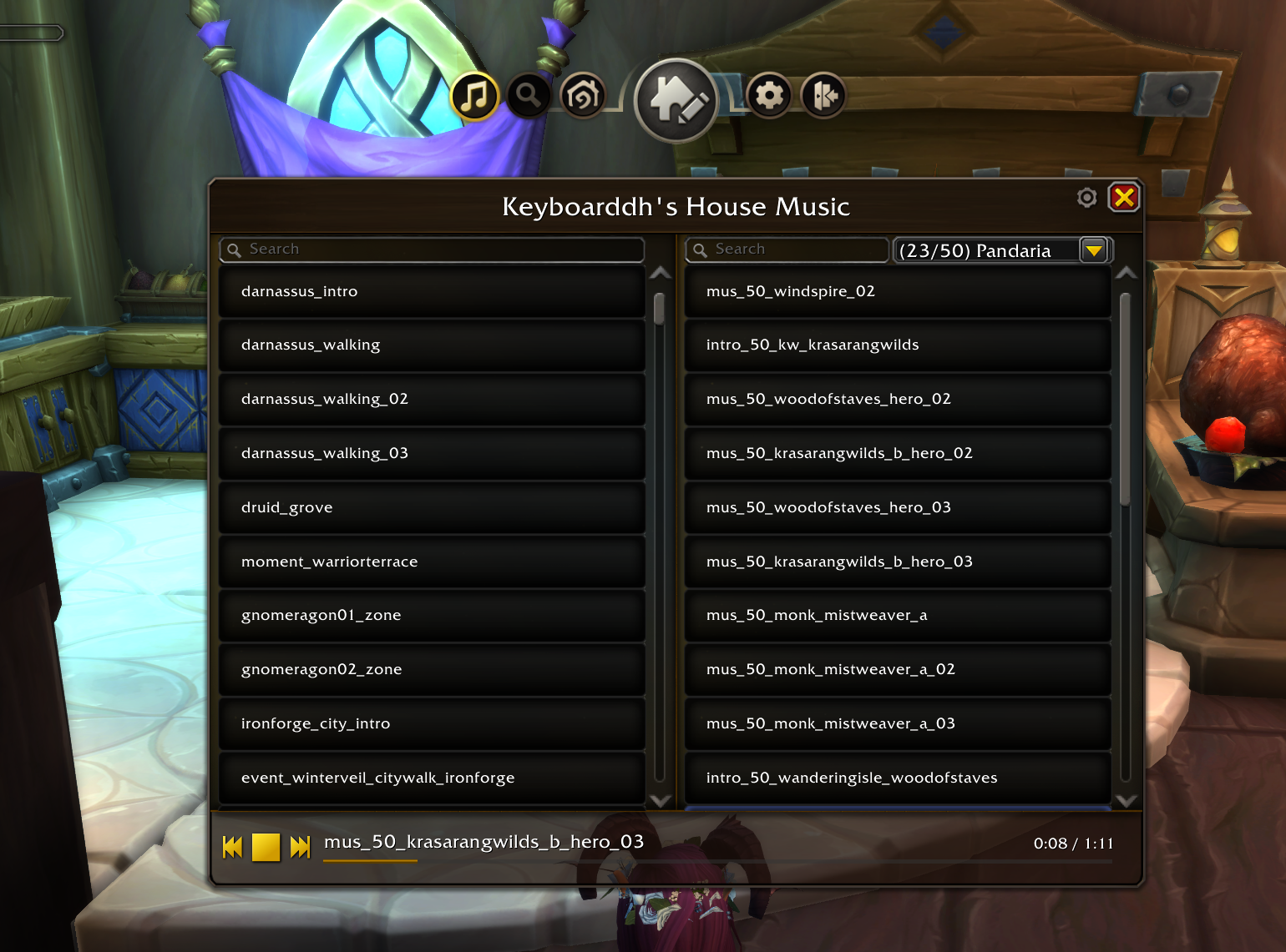 HousingMusic : RolePlay, Music Mods : World of Warcraft AddOns