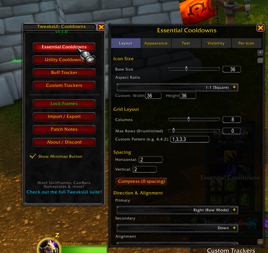 TweaksUI: Cooldowns : Casting Bars, Cooldowns : World of Warcraft AddOns