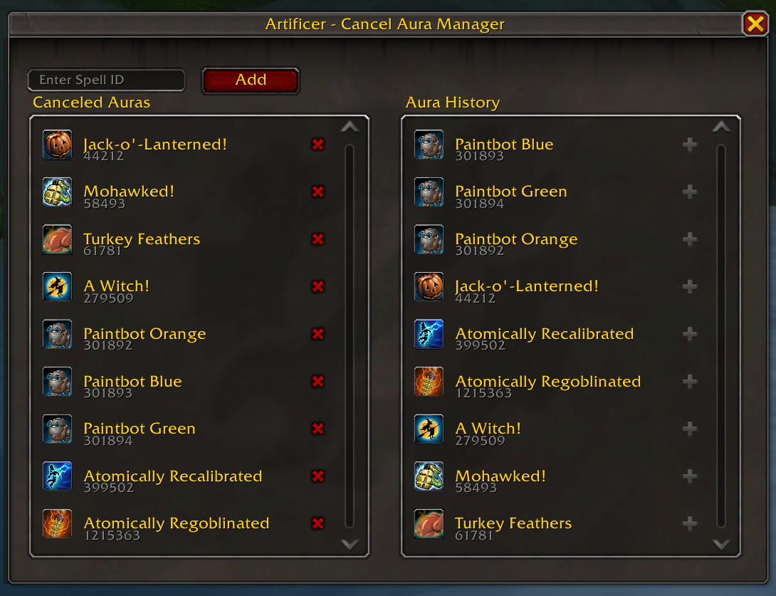 Artificer : Miscellaneous : World of Warcraft AddOns