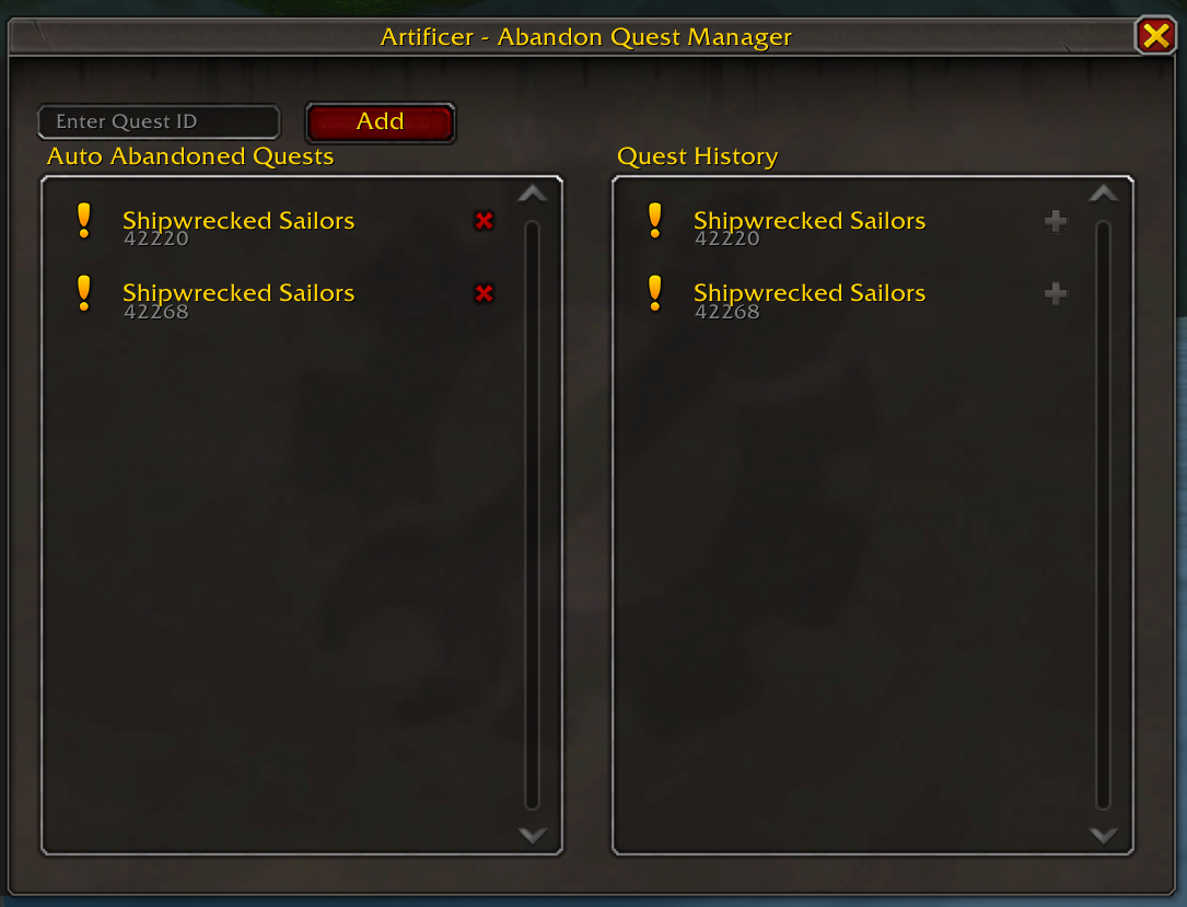 Artificer : Miscellaneous : World of Warcraft AddOns